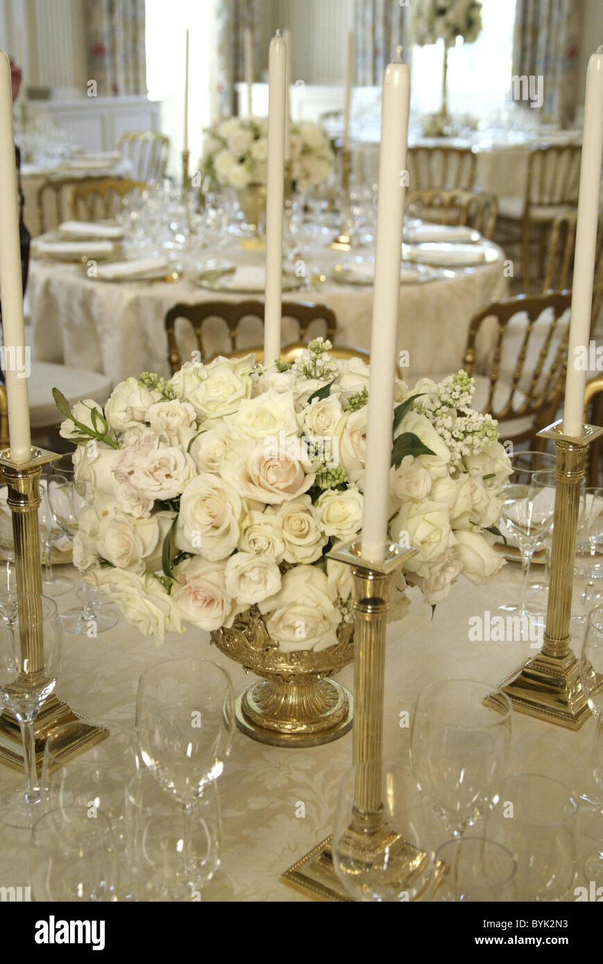 Table Setting The Eisenhower Executive Office Building is decorated for ...