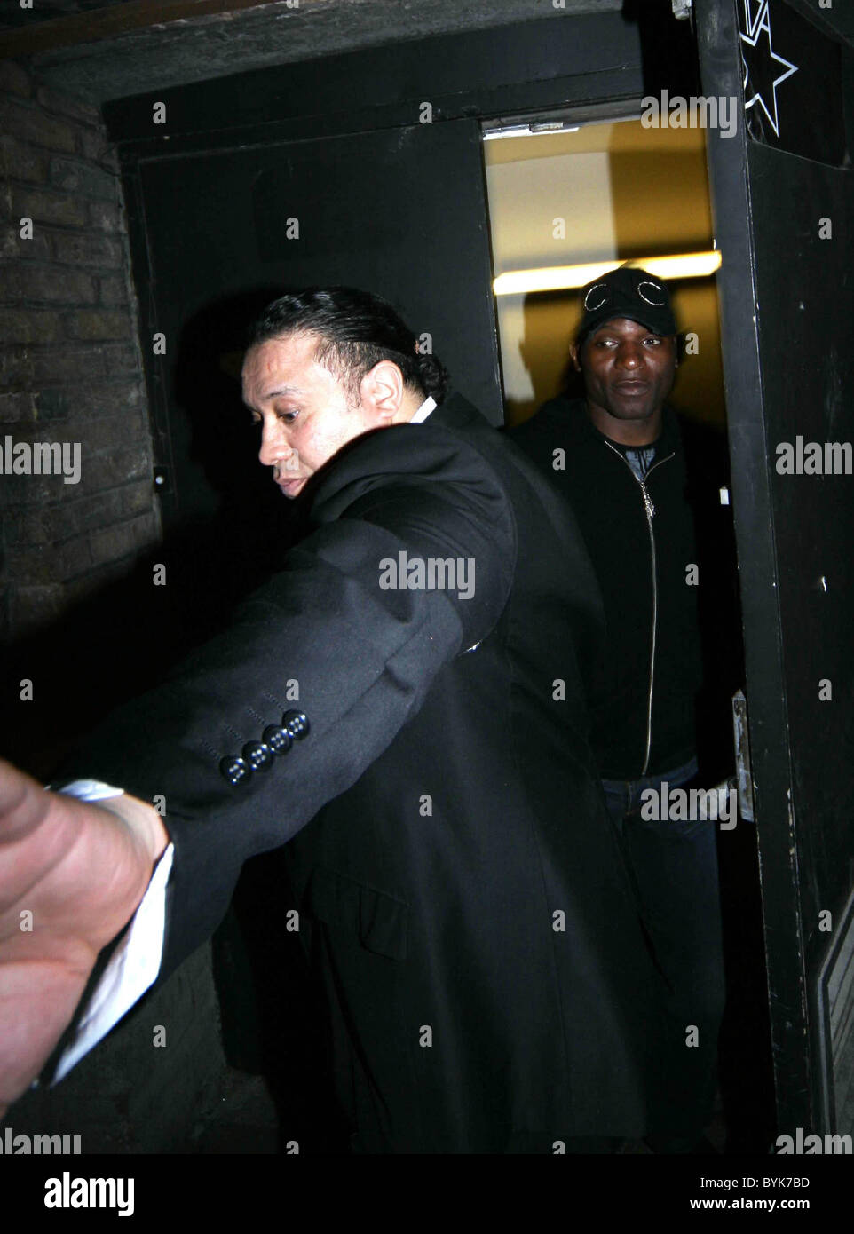 Geremi Njitap football player for the team Chelsea leaving the Movida ...