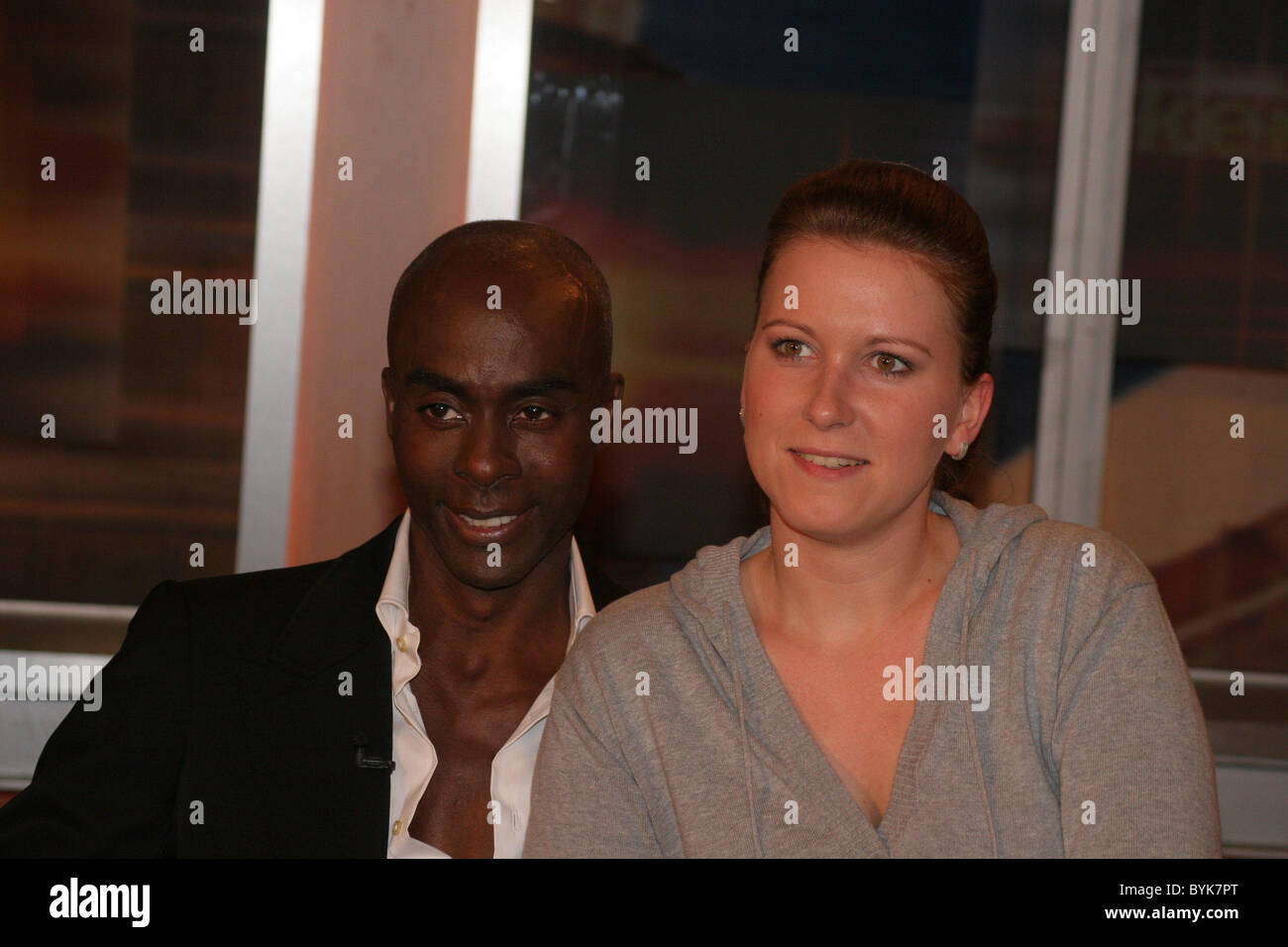 Bruce Darnell, Michaela Seidel German talkshow "Johannes B. Kerner" at ...