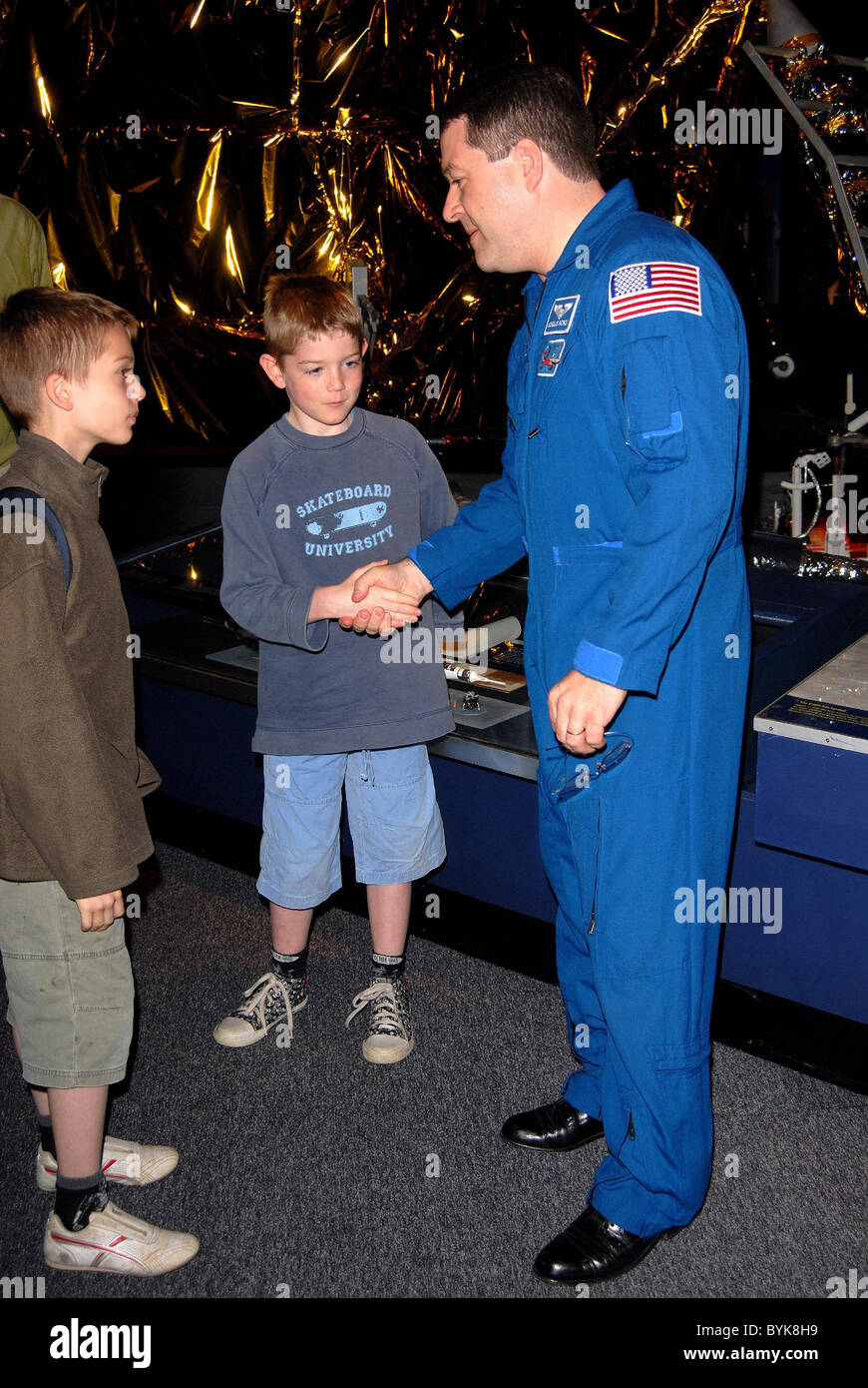 Nicolas Patrick meeting visitors at the opening of the new Exploring ...