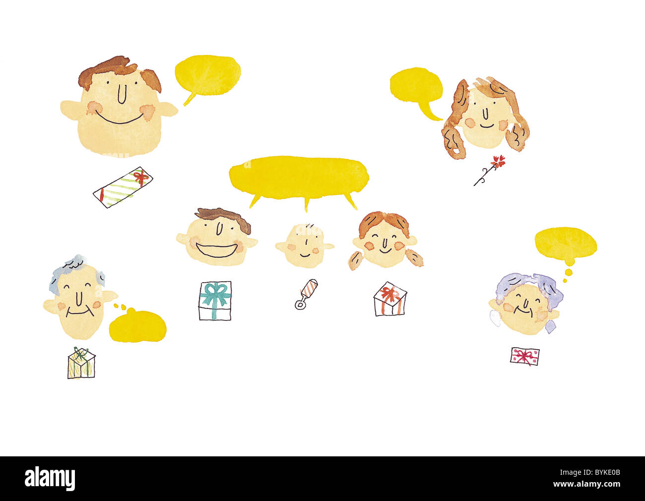 Talking child illustration hi-res stock photography and images - Alamy