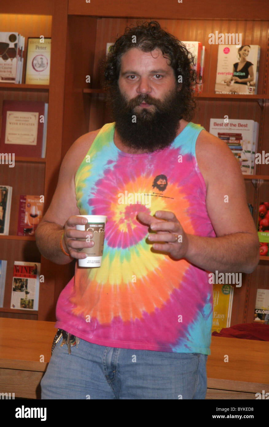Rupert Boneham from 'Survivor' signs his book 'Just Being Me' at Barnes ...