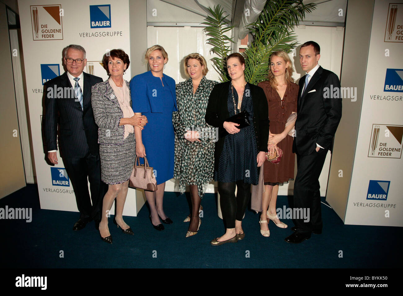 Bauer family, Goldene Feder Media Awards held at Deichtorhallen Hamburg ...