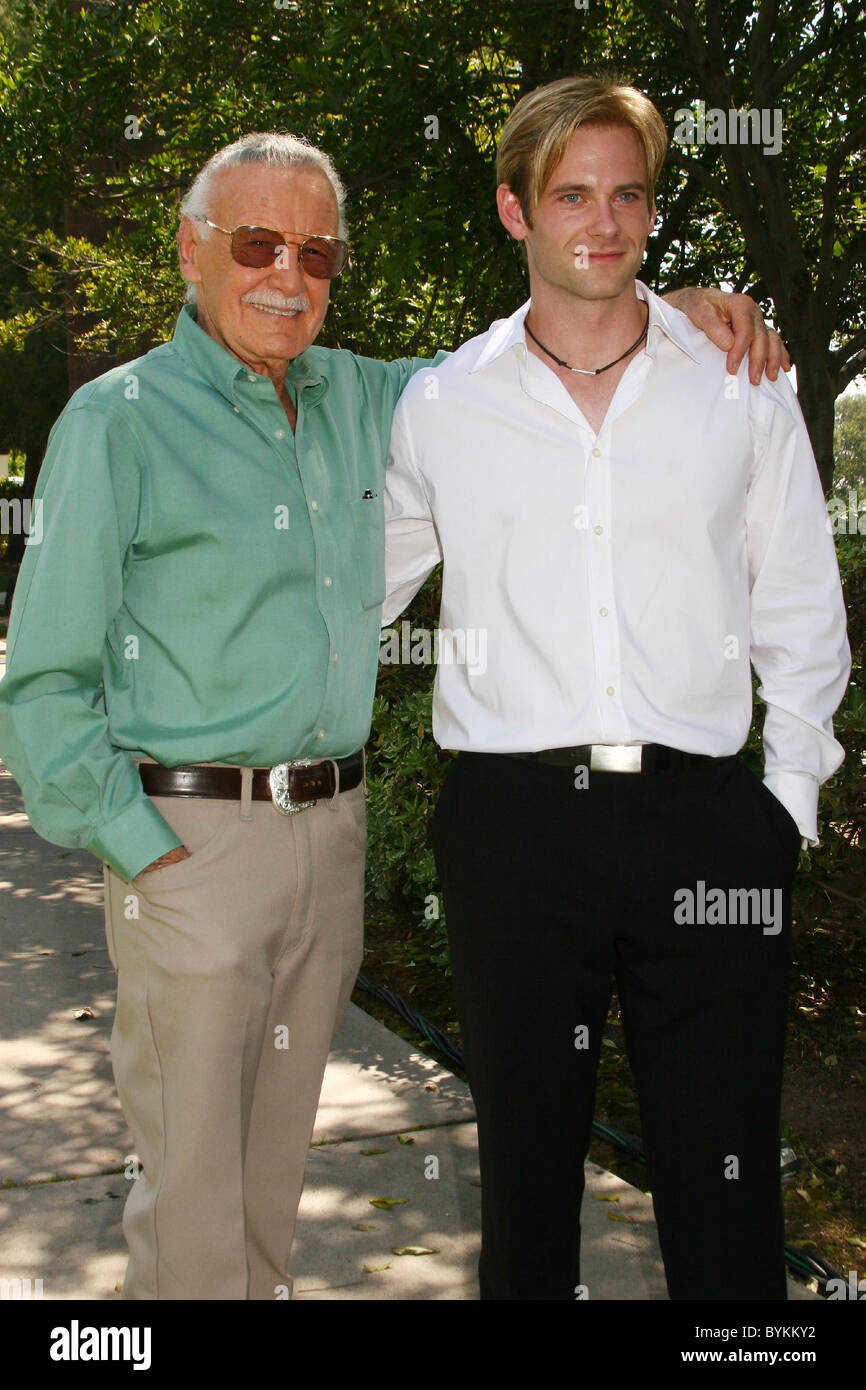 Stan Lee and Eric Johnson NBC 2007 Summer Press Tour held at the Ritz ...