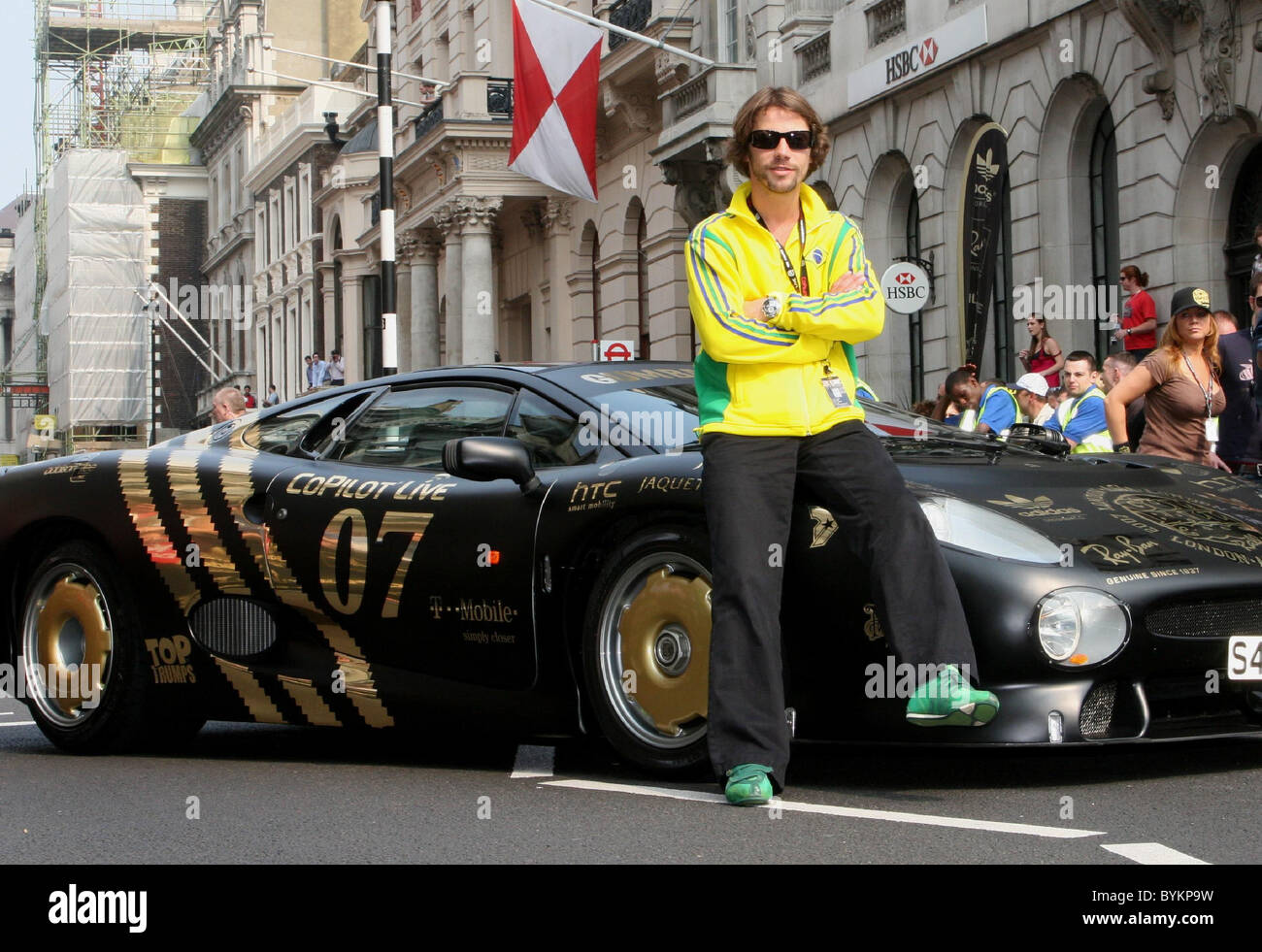 Jay Kay The start of the Gumball Rally held at Waterloo Place London ...