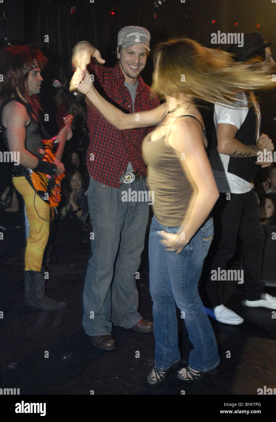 Pauly Shore and Ralph Saenz of Metal Skool Metal Skool performing with ...