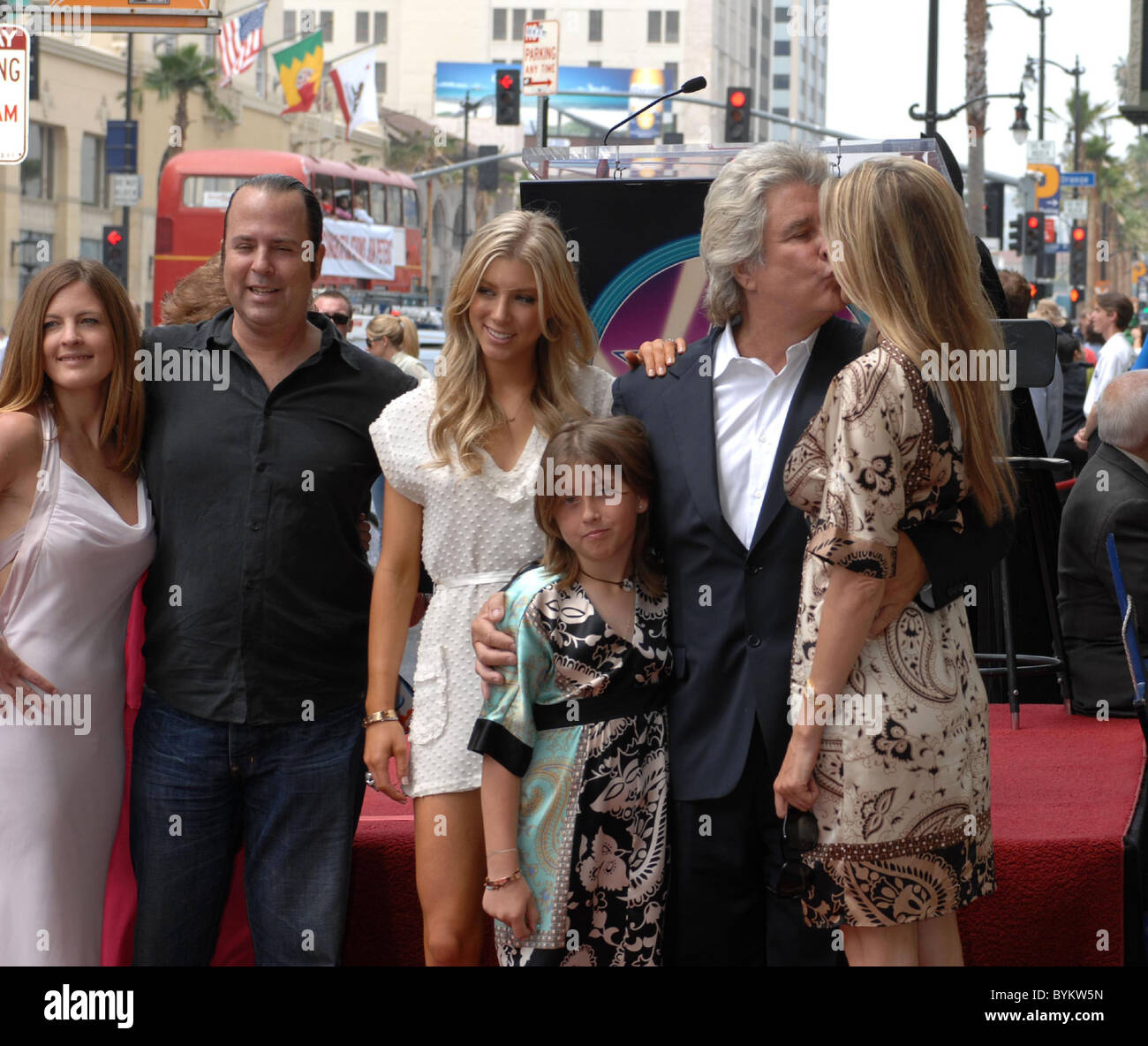 Jon Peters and family Jon Peters receives a Star on the Hollywood Walk ...