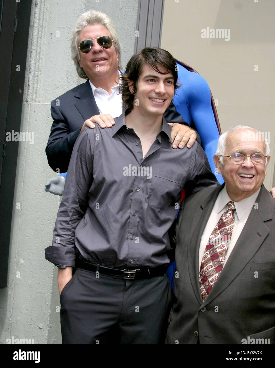 Jon Peters, Brandon Routh, and Johnny Grant Jon Peters receives a star ...