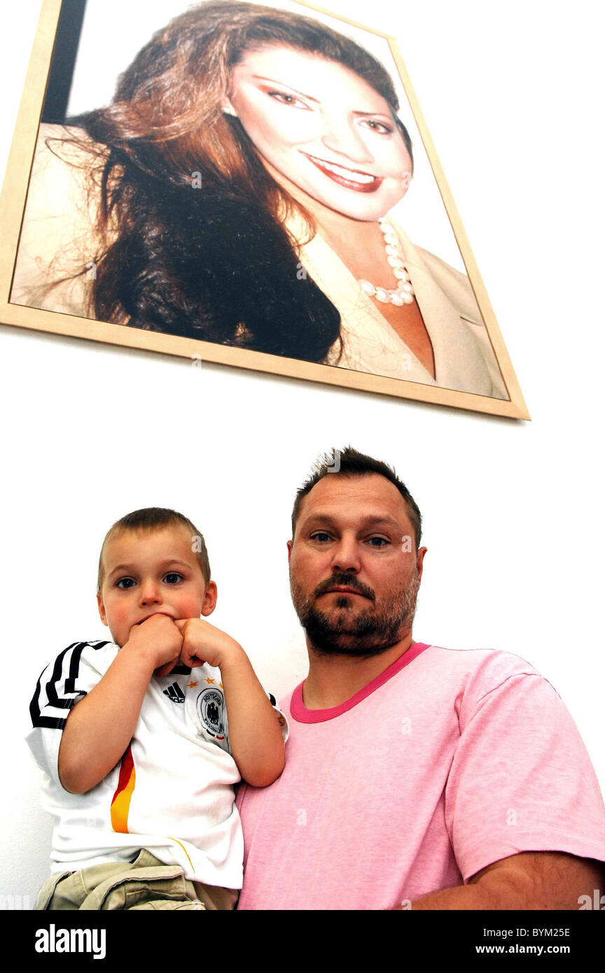 Juergen Teller and son Ed Private view of 'Being Beauteous' at the ...