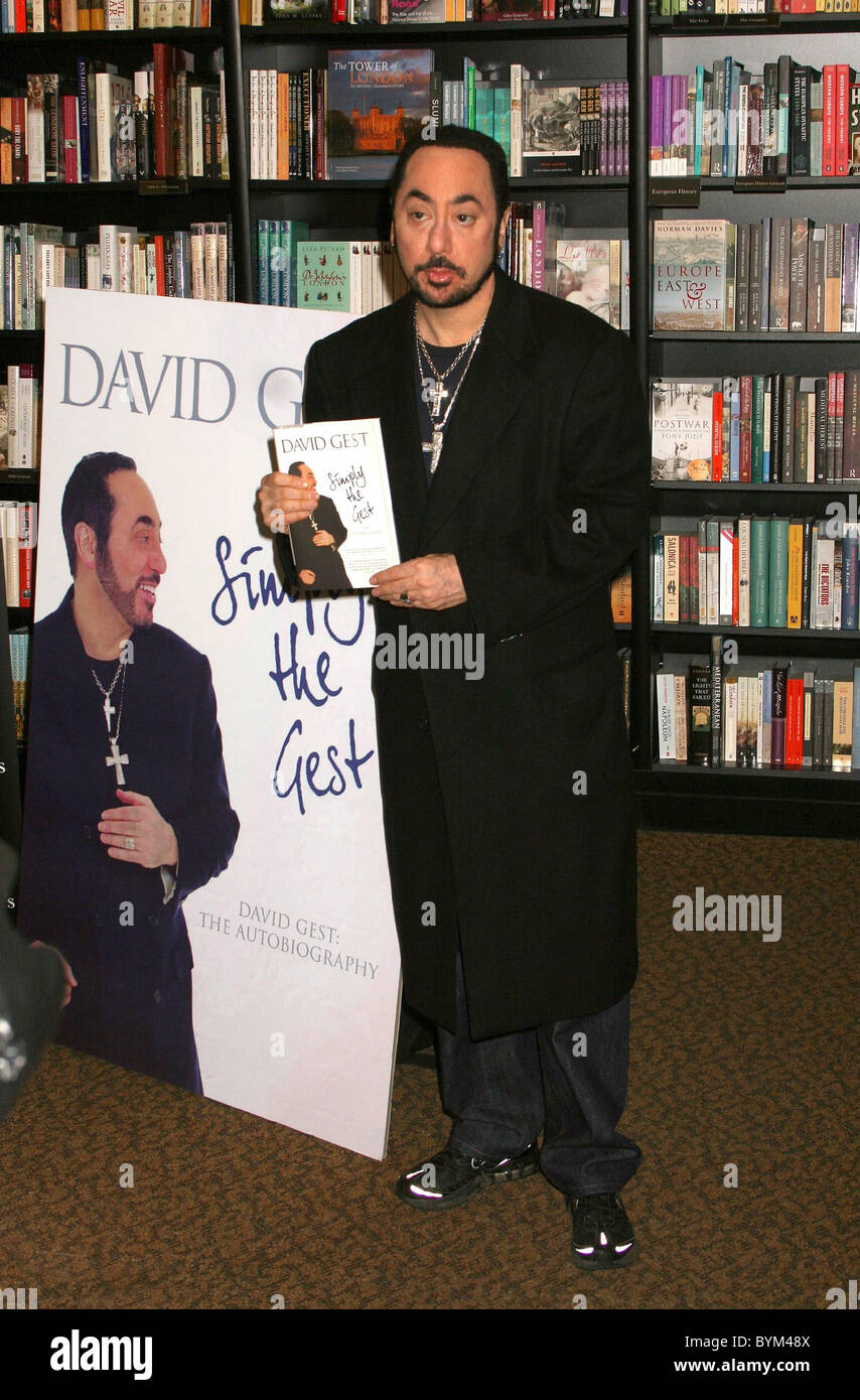 David Gest signing copies of his autobiography 'Simply the Gest' at ...