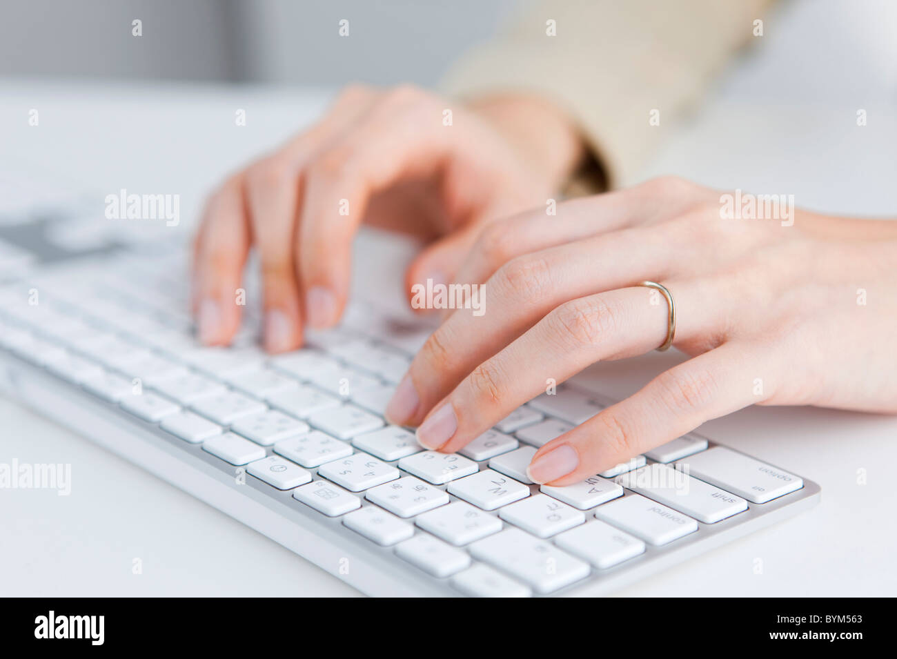 Computer hand ring close up hi-res stock photography and images - Alamy