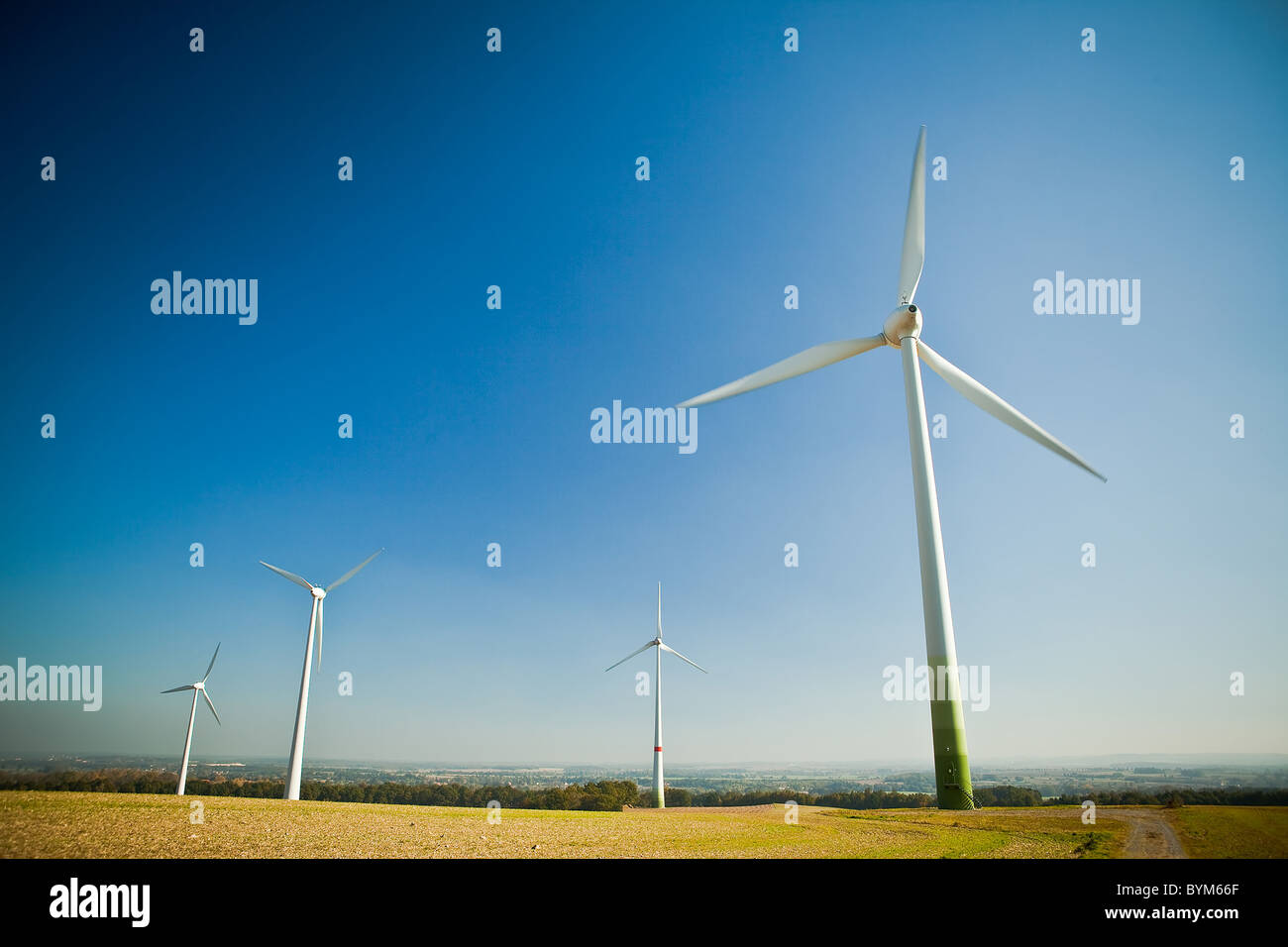Wind Turbine - alternative and green energy source Stock Photo - Alamy