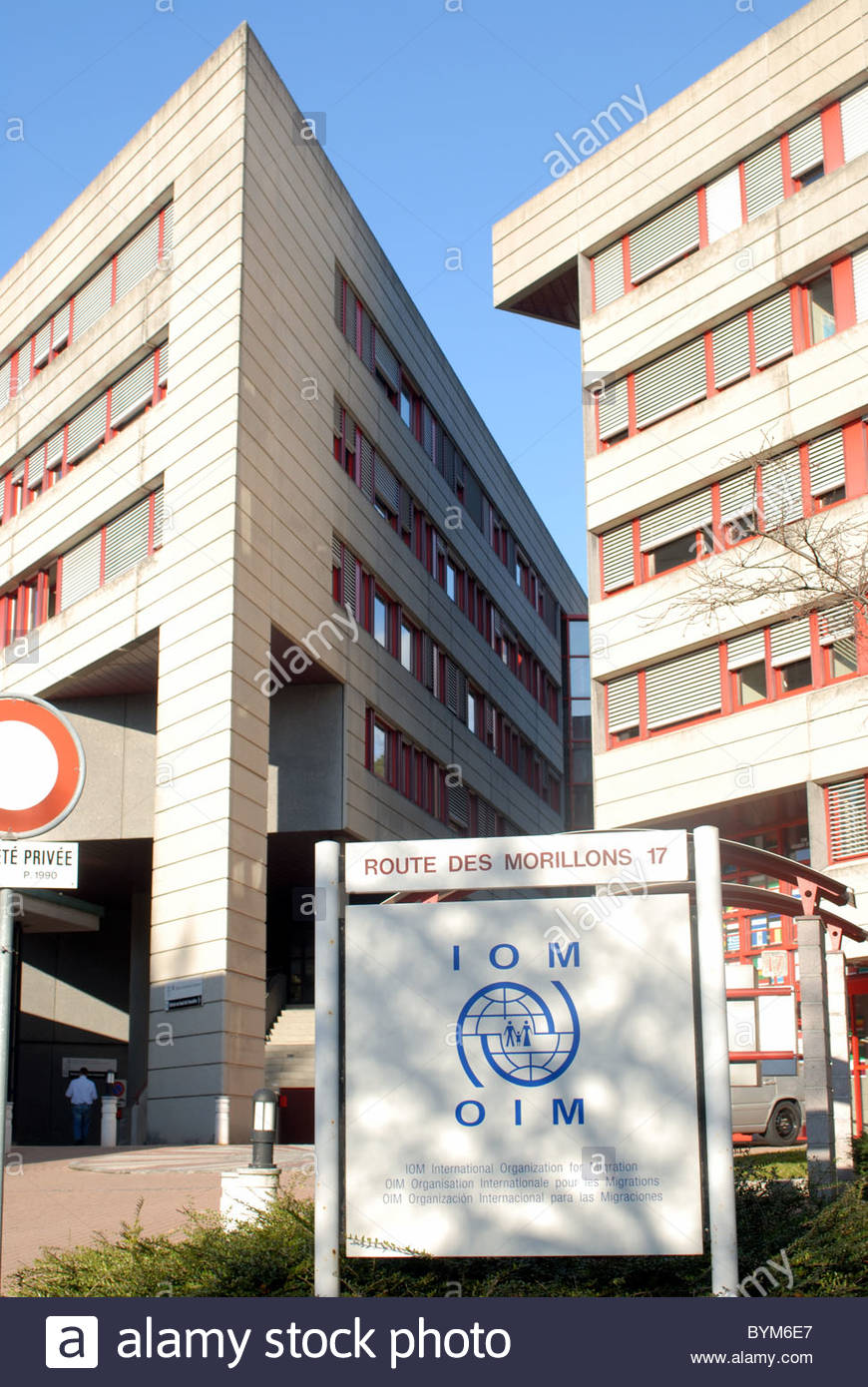 Geneva - Switzerland IOM / OIM building. International Organisation ...