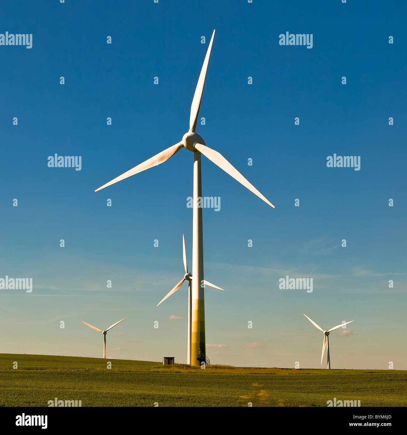 Wind Turbine - alternative and green energy source Stock Photo - Alamy