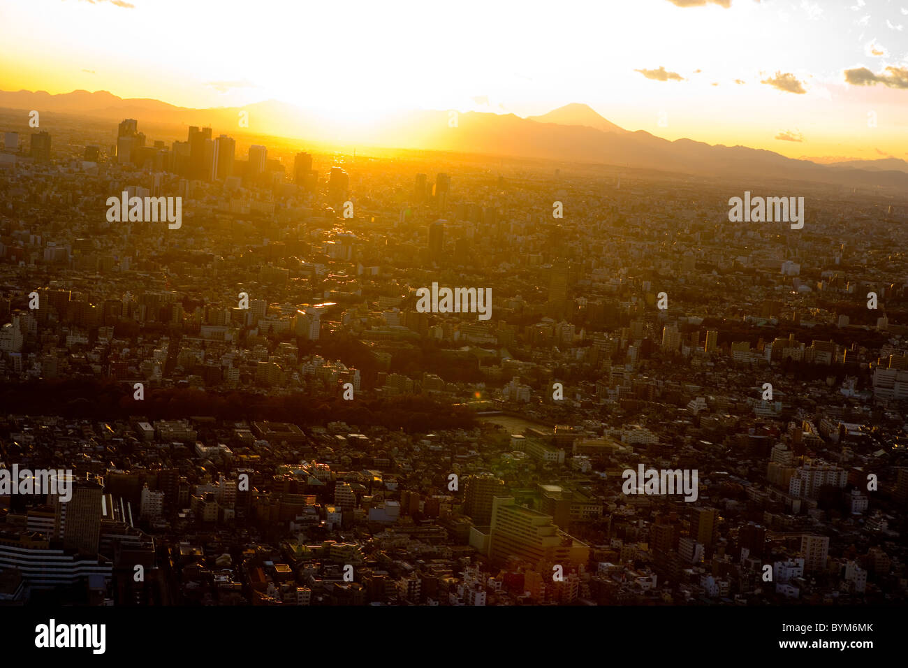 Sunset Over Tokyo Stock Photo - Alamy