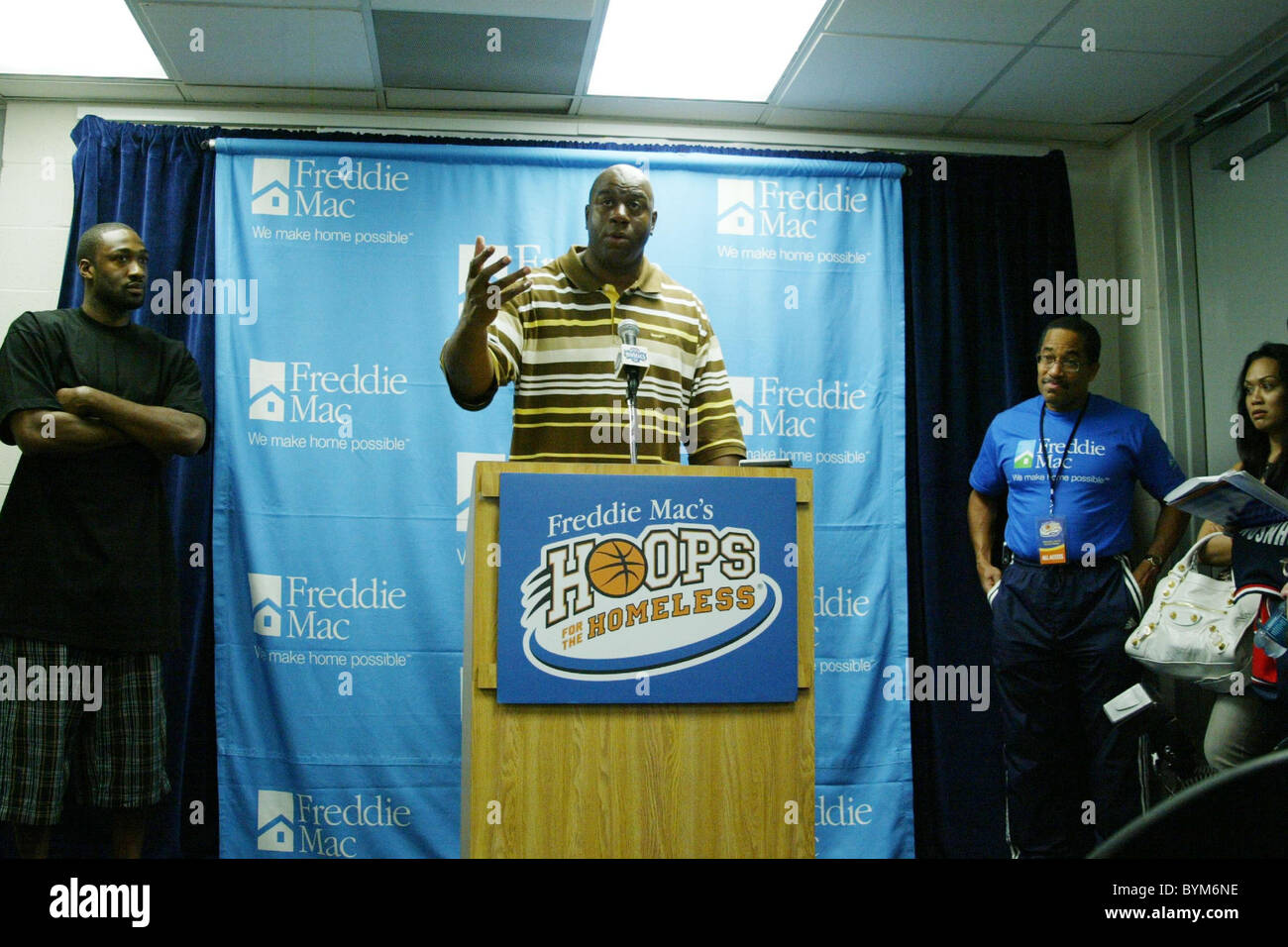 Gilbert Arenas, Earvin Magic Johnson and Ralph Boyd Hoops For The ...