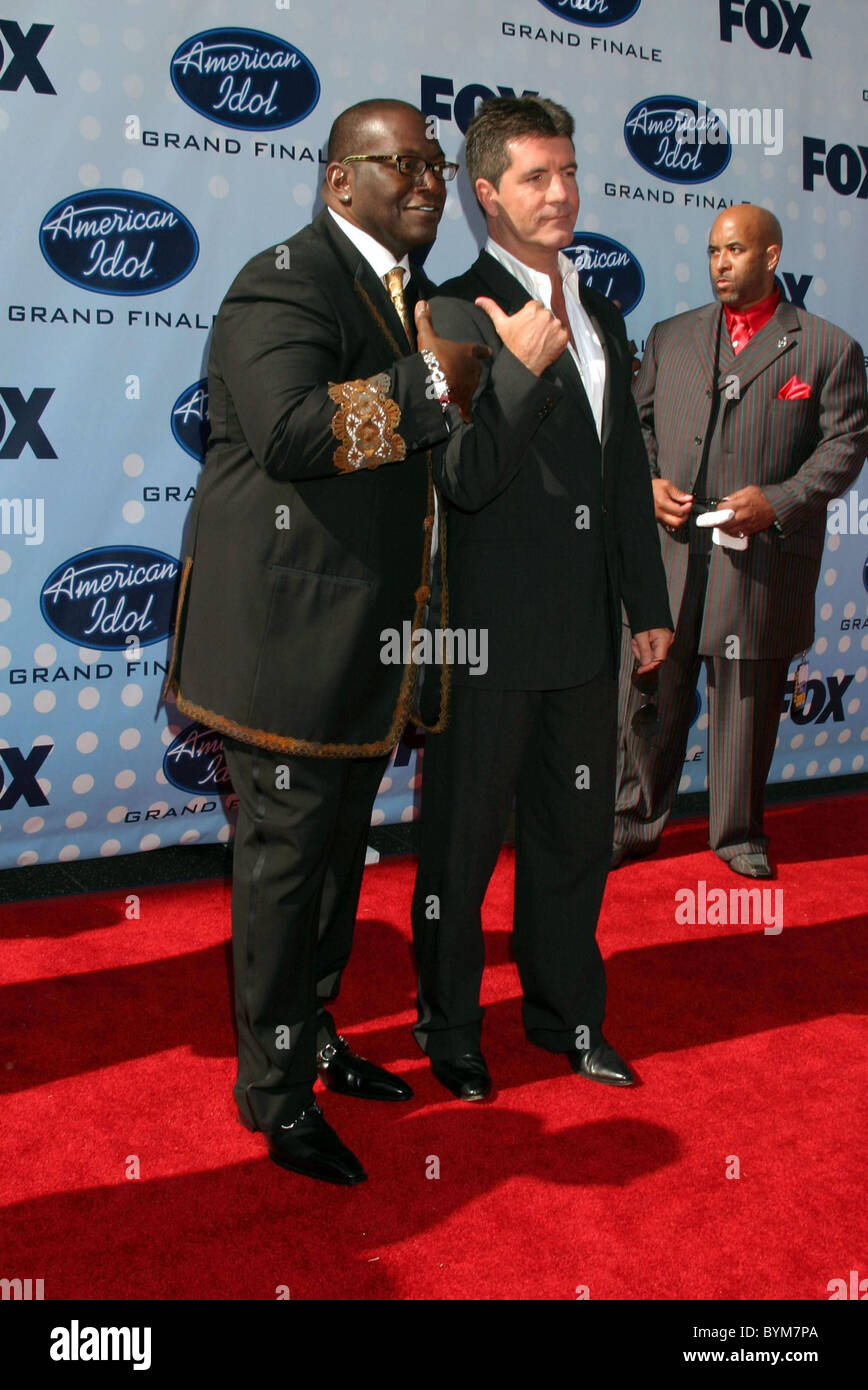Randy Jackson and Simon Cowell American Idol Season 6 finale at the ...