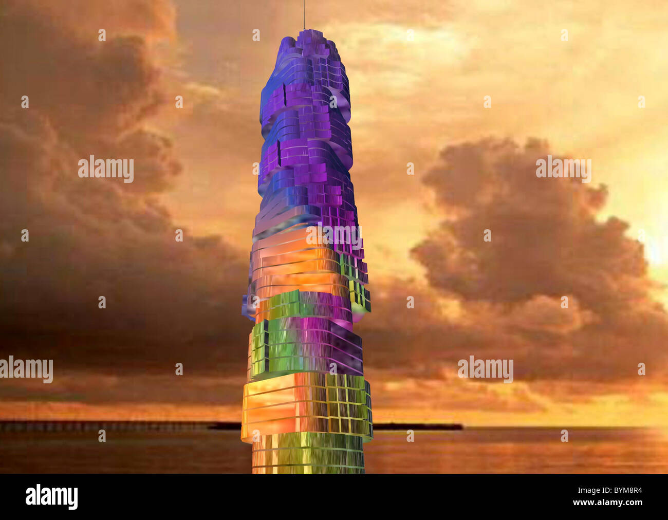 ROTATING TOWER BLOCK This incredible rotating tower is called The ...