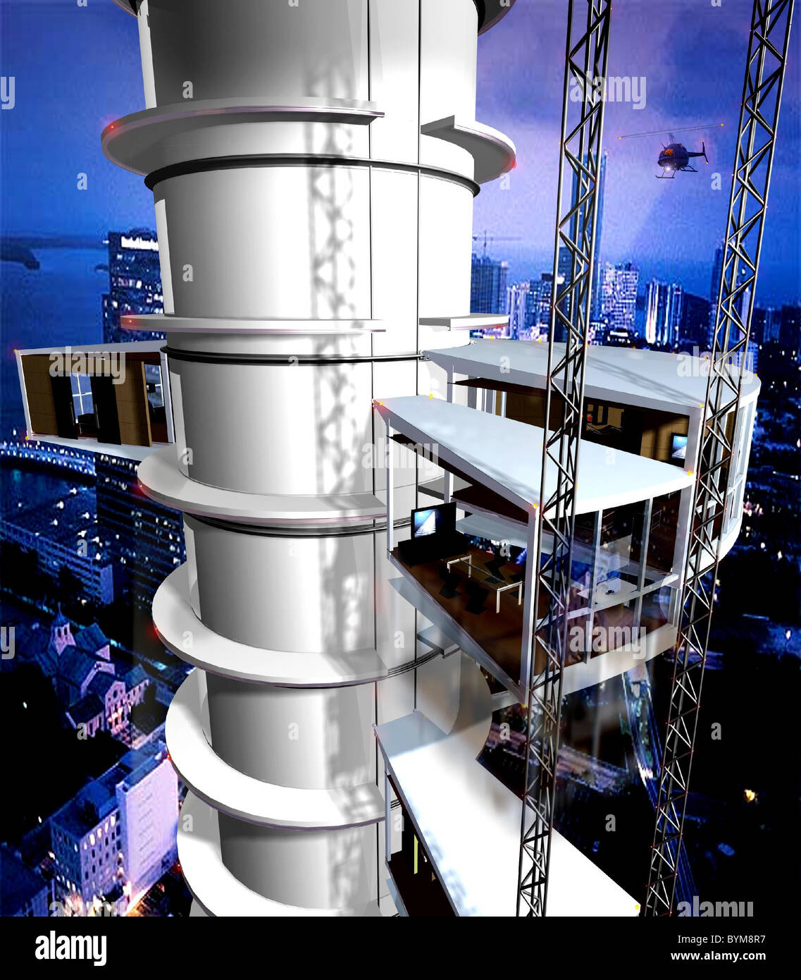ROTATING TOWER BLOCK This incredible rotating tower is called The ...