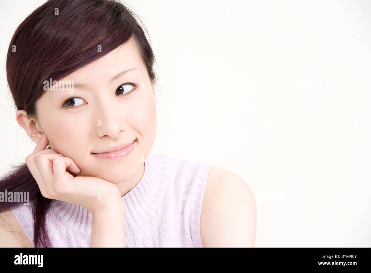 Young Woman Thinking Stock Photo - Alamy