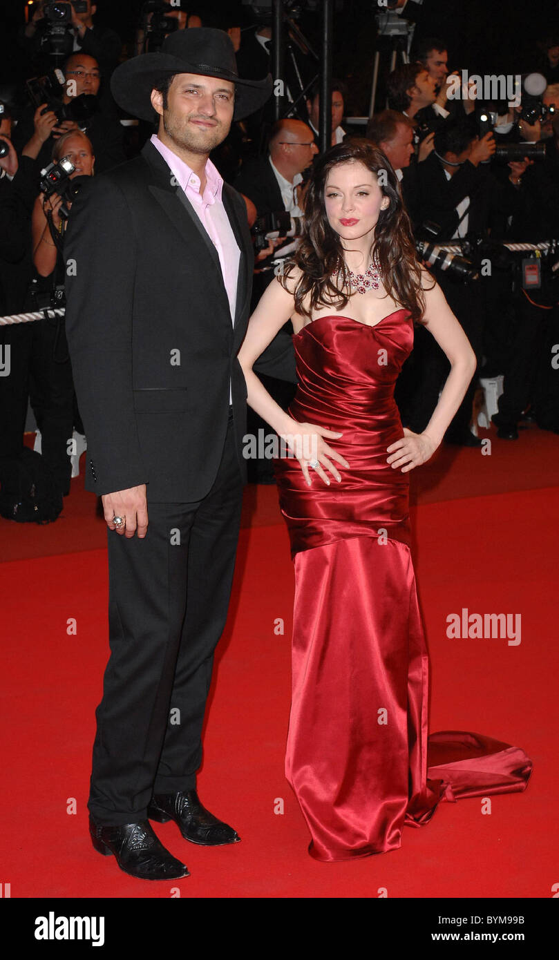 Rose McGowan and Robert Rodriguez 2007 Cannes Film Festival Day 7 ...