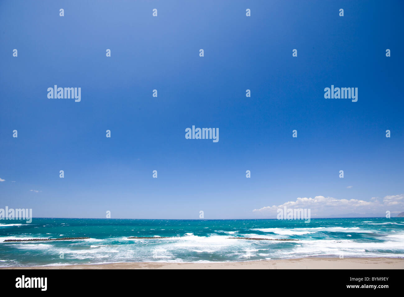 Blue Sky and Sea Stock Photo - Alamy