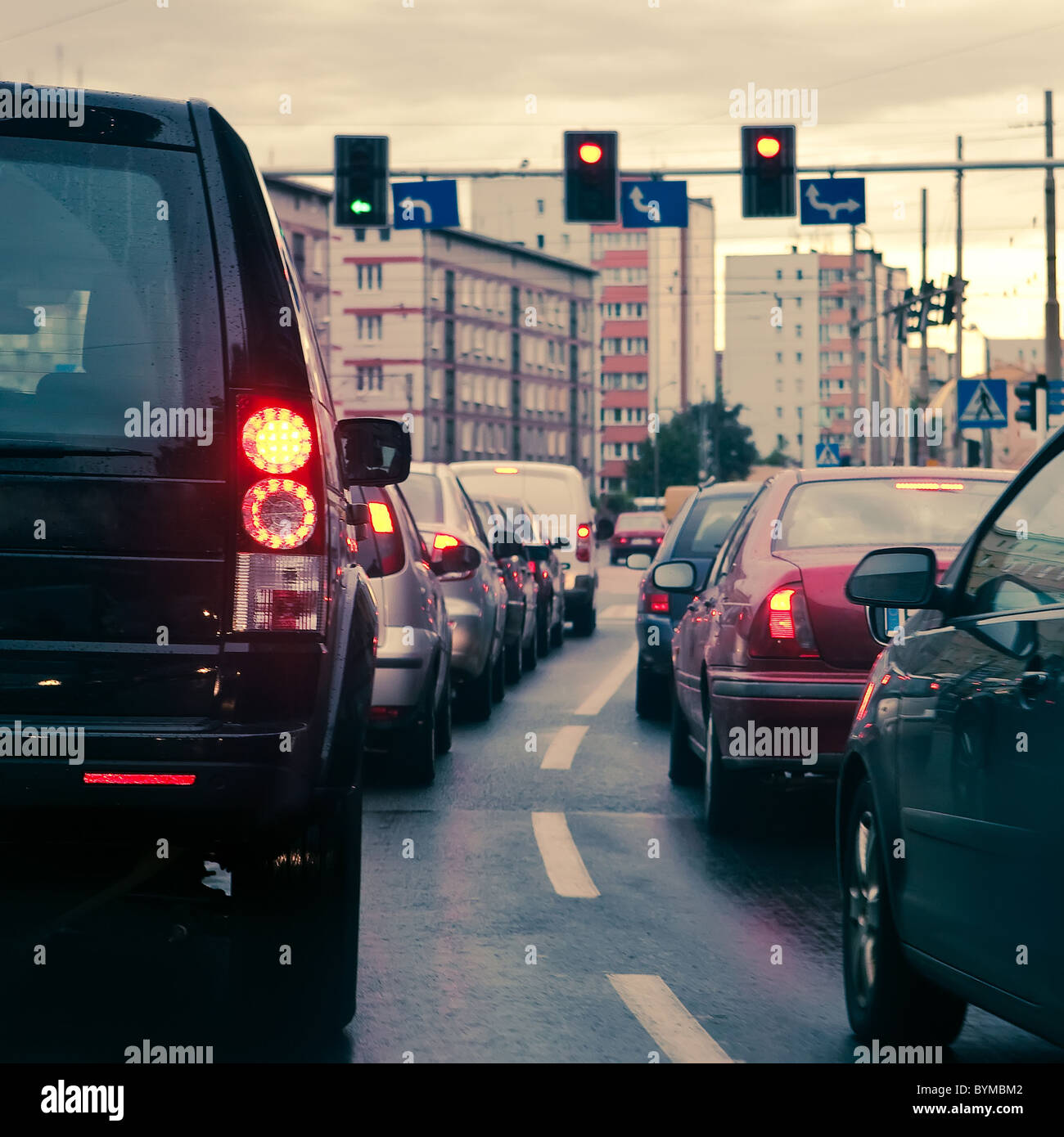 Traffic jams in the city Stock Photo - Alamy