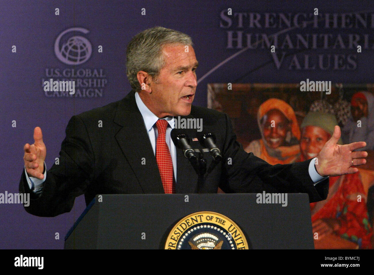 US President George W Bush U.S. Global Leadership Campaign (USGLC ...