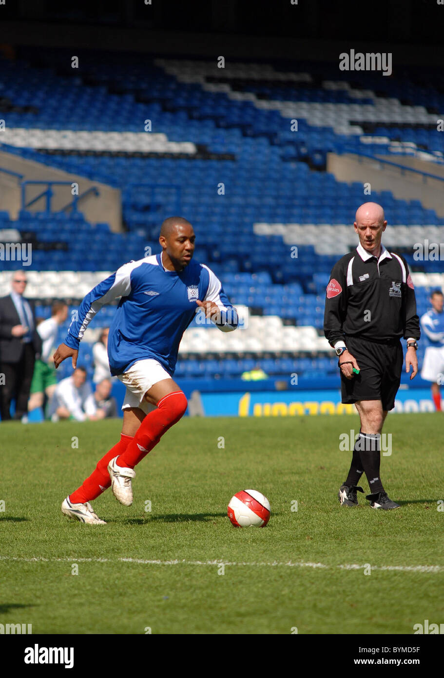 Darren Campbell Nicky's Whisper Challenge Trophy Football Match at ...