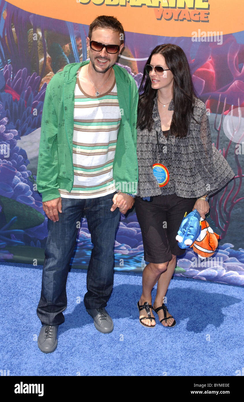 David Arquette and Courteney Cox Launch of the Finding Nemo Submarine ...