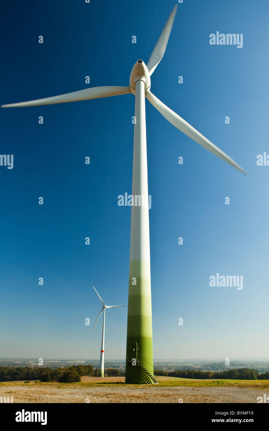 Wind Turbine - alternative and green energy source Stock Photo - Alamy