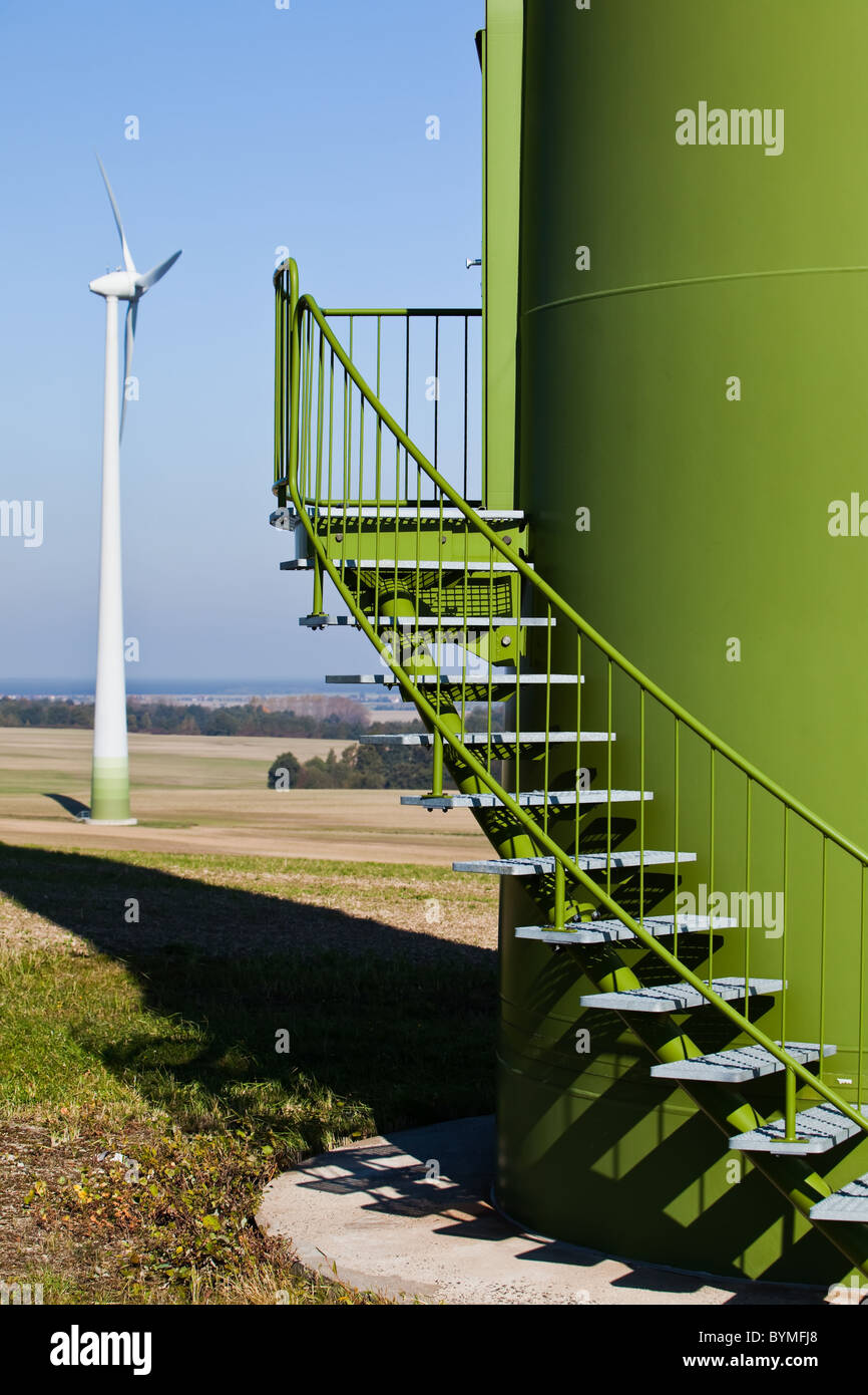 Wind Turbine - alternative and green energy source Stock Photo - Alamy