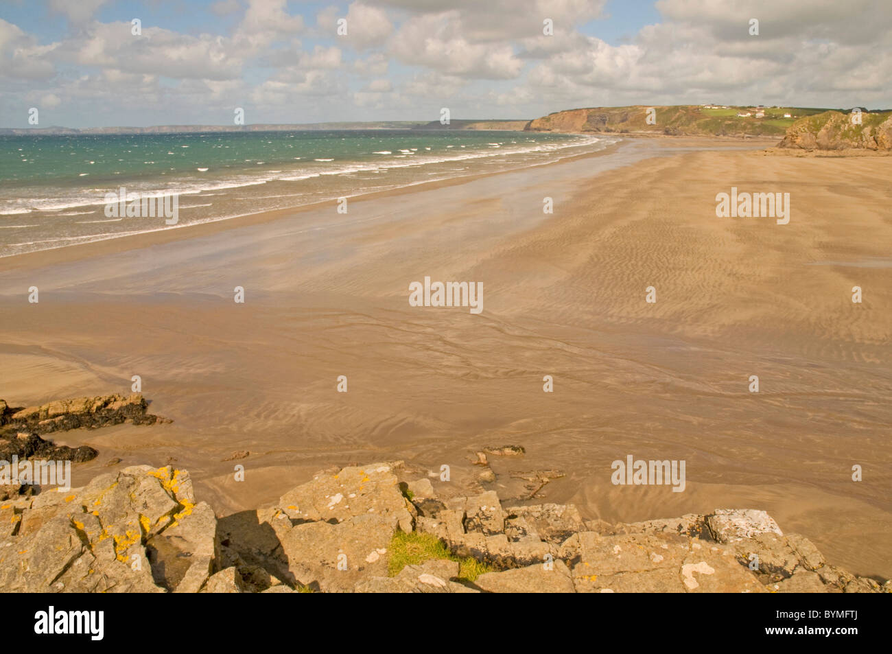 Broad Haven beach on the Pembrokeshire coast Stock Photo - Alamy