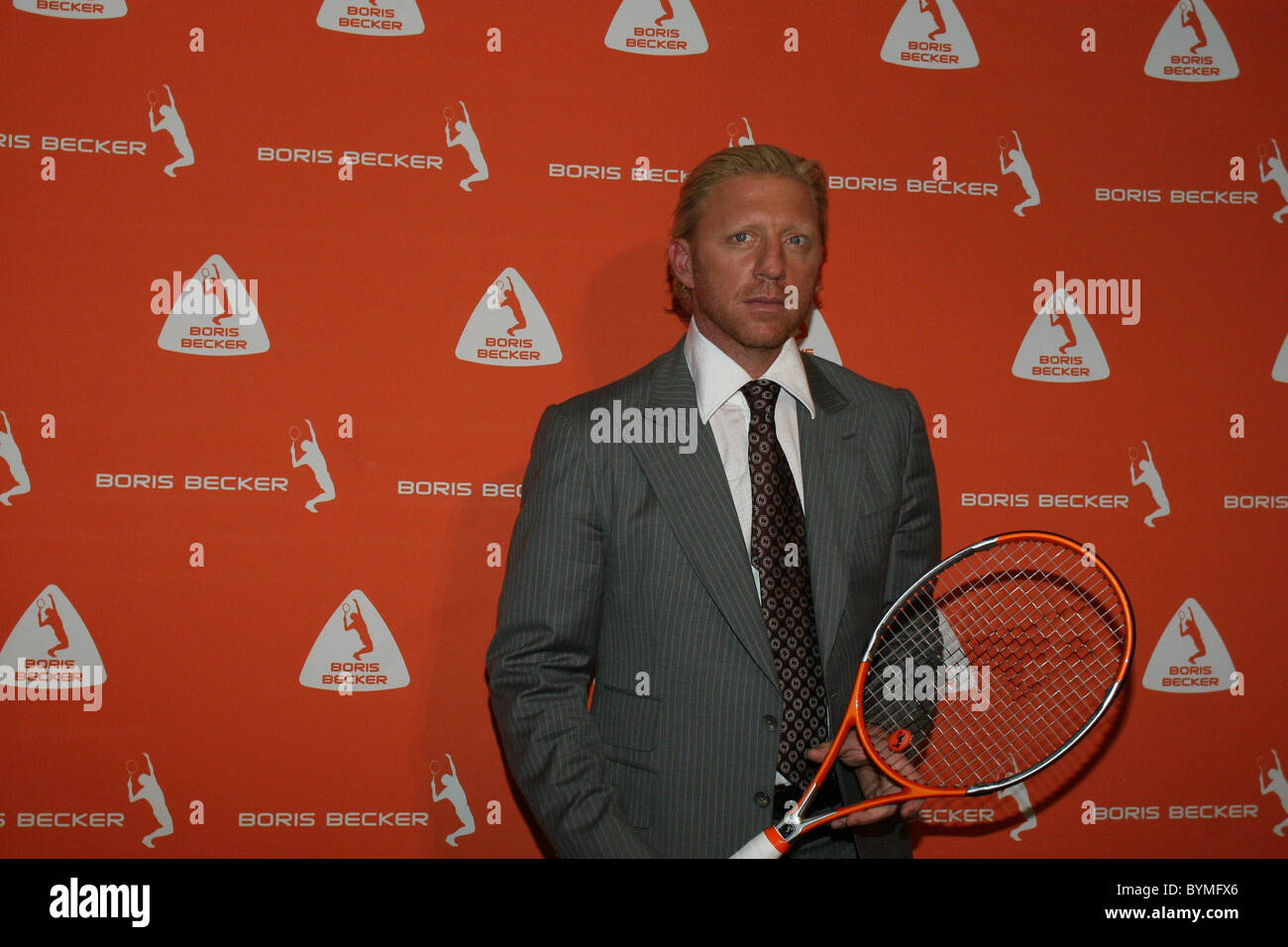 Boris Becker Introduction of his new fashion line and his tennis racket ...
