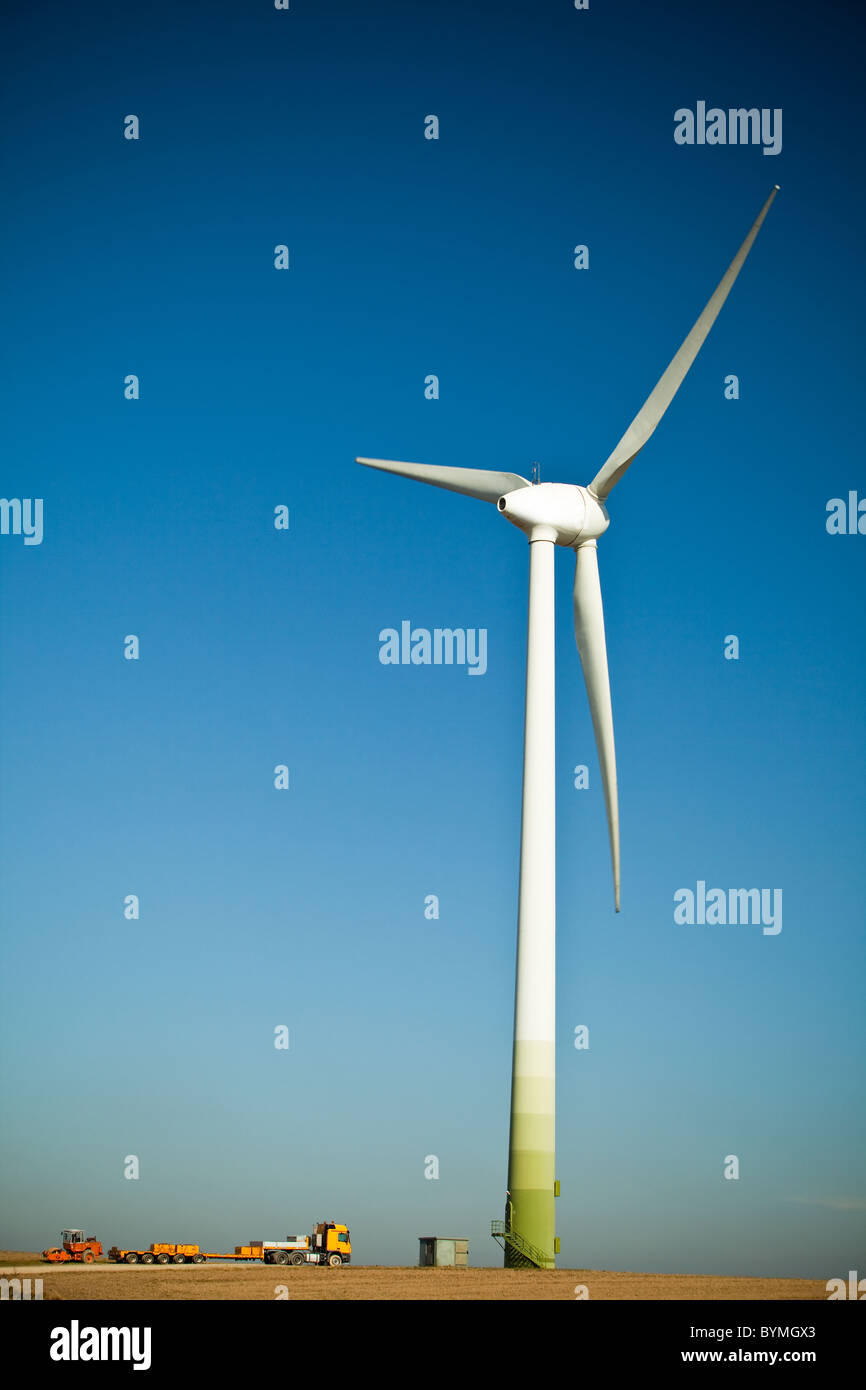 Wind Turbine - alternative and green energy source Stock Photo - Alamy