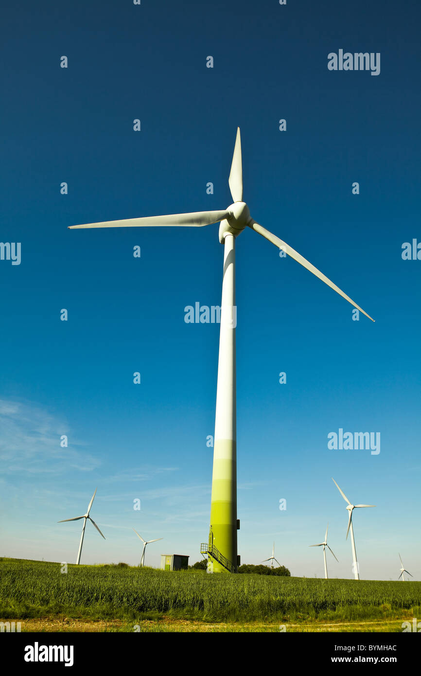 Wind Turbine - alternative and green energy source Stock Photo - Alamy