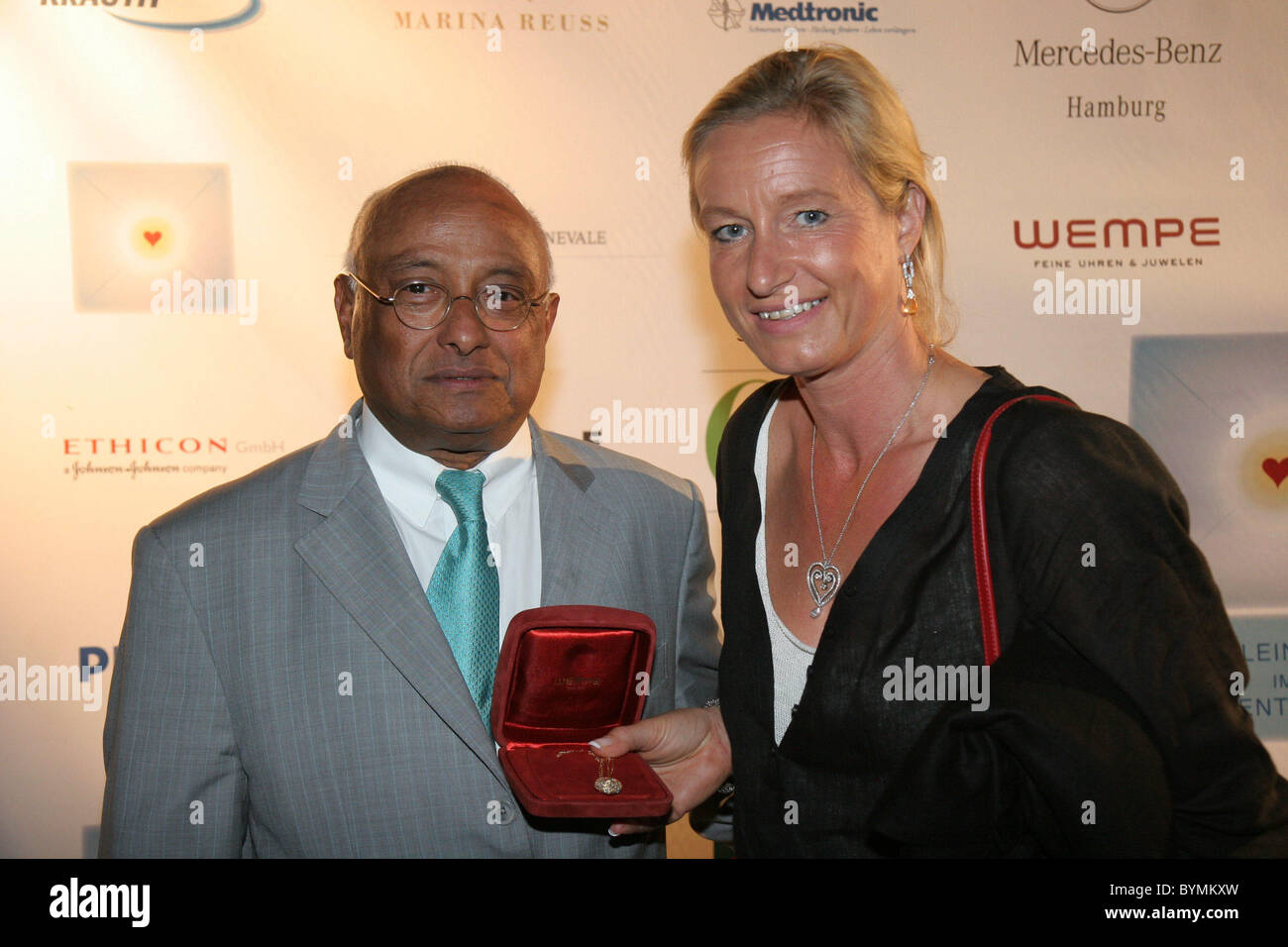 Ian Karan, wife Barbara Karan (with a 7,000 Euro necklace which Ian ...