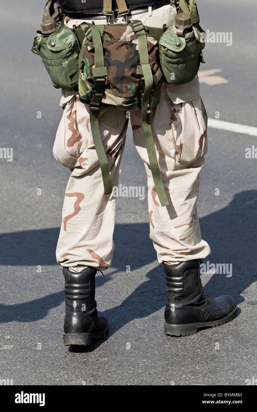 Soldiers march in formation Stock Photo - Alamy