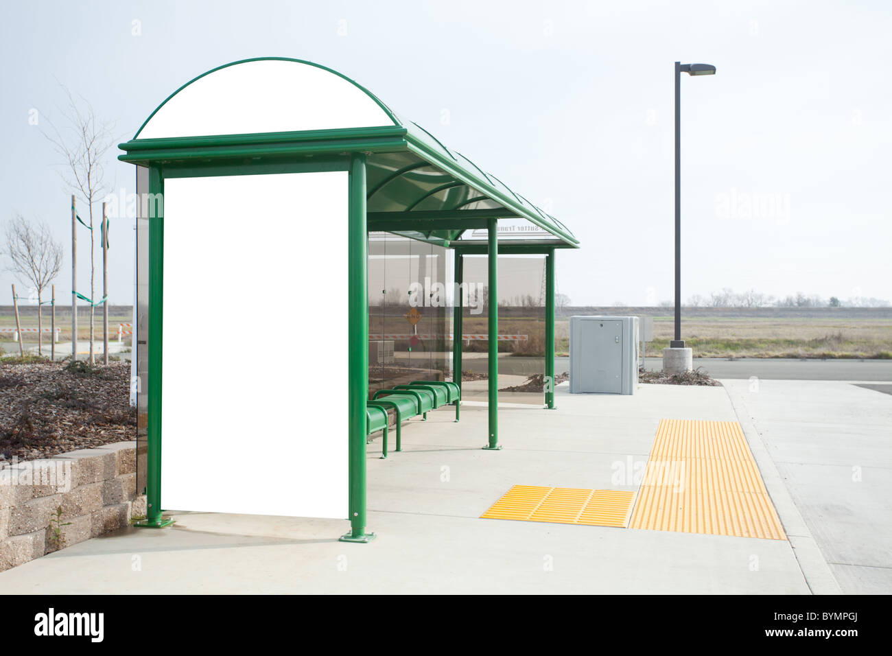 Blank bus shelter hi-res stock photography and images - Alamy
