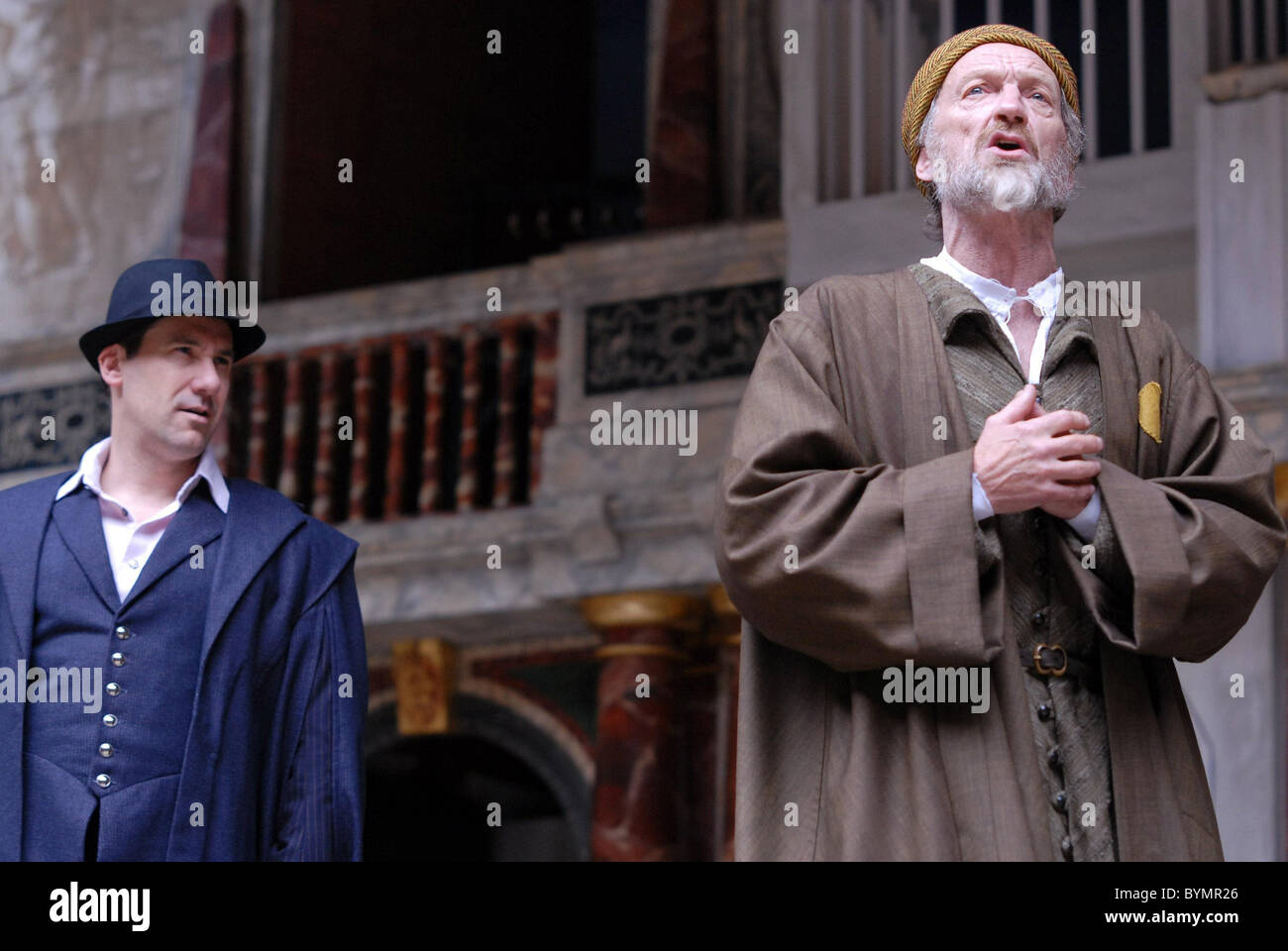 John McEnery The Merchant Of Venice photocall at the Globe Theatre ...