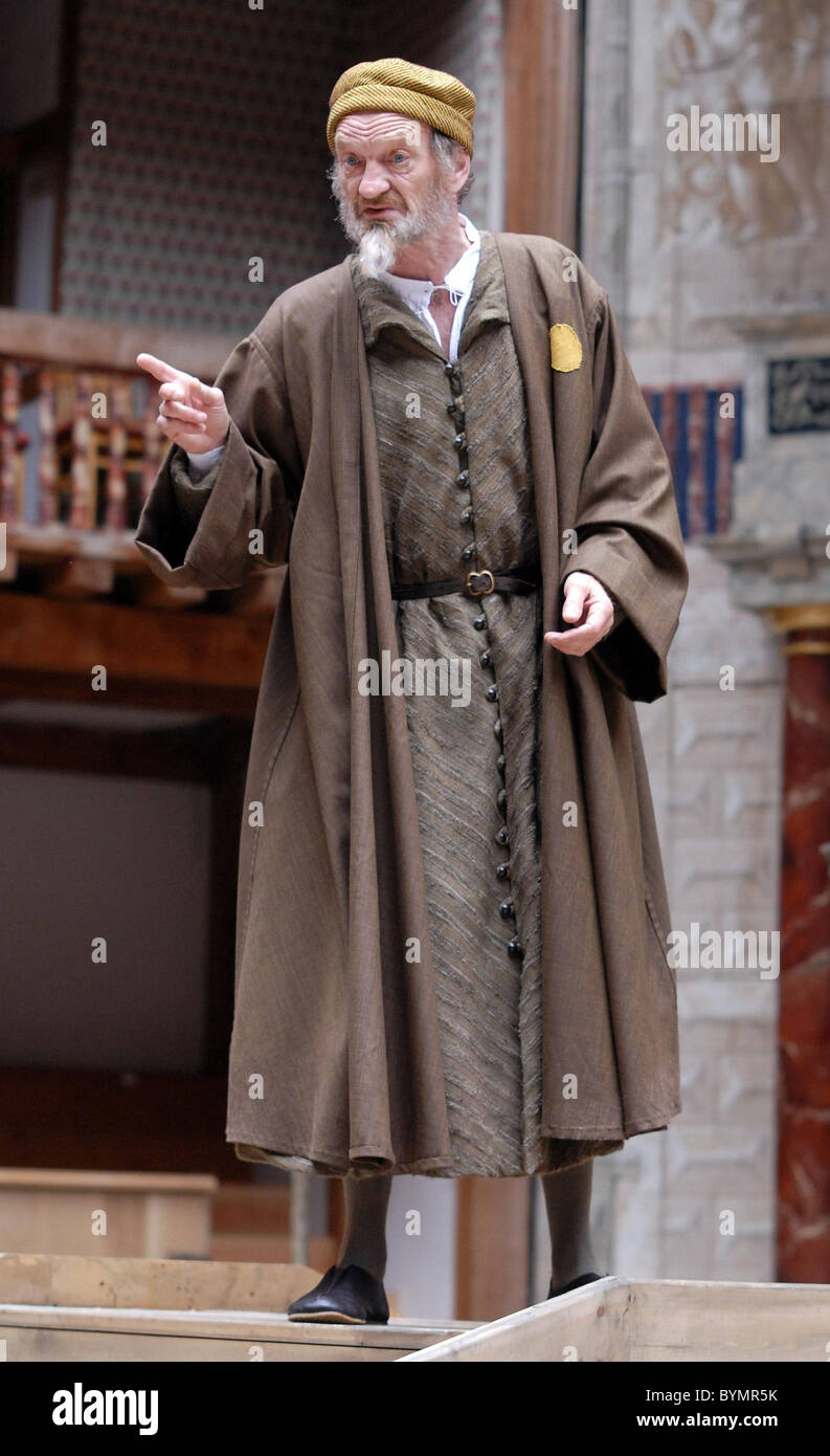John McEnery The Merchant Of Venice photocall at the Globe Theatre ...