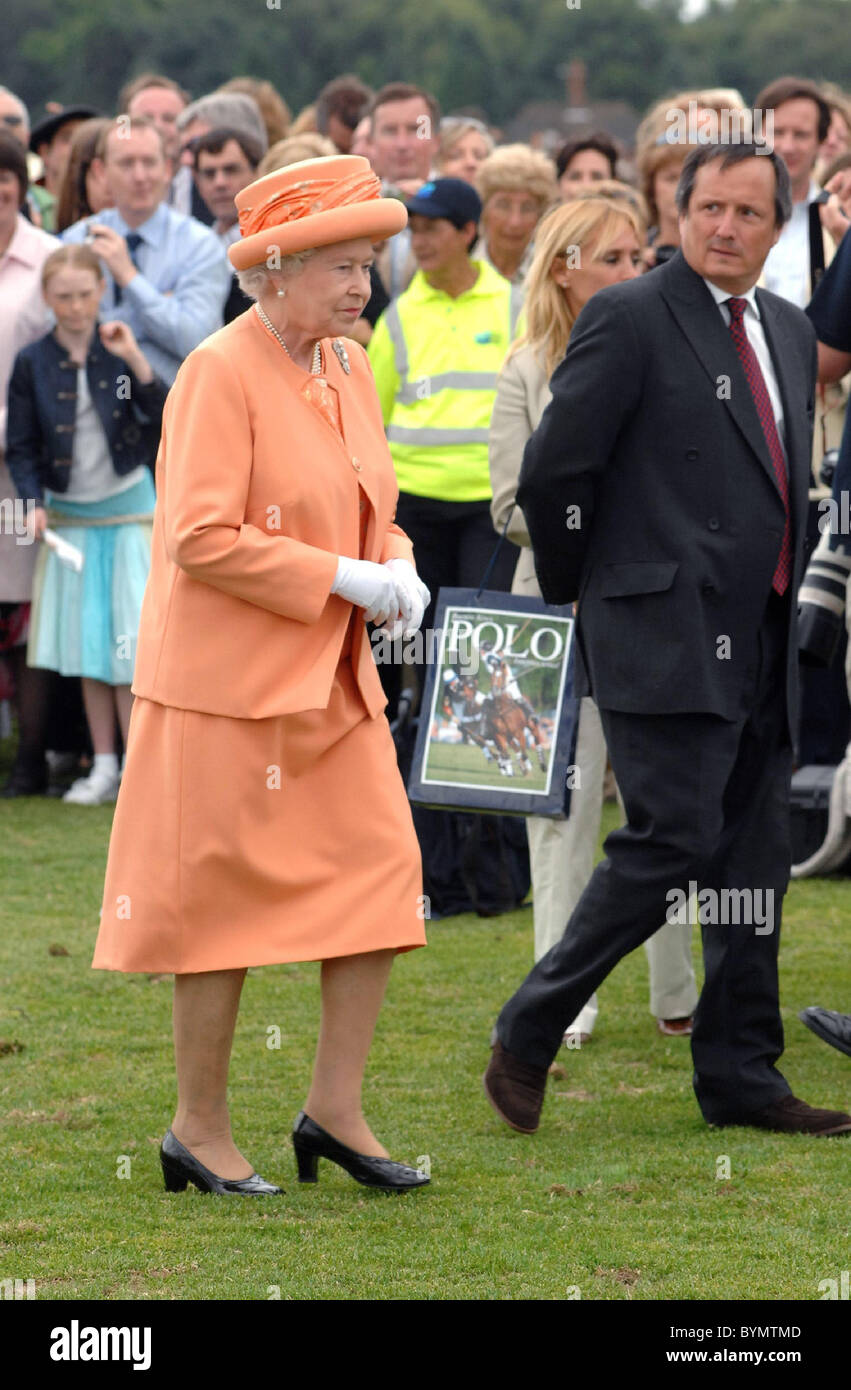 HM Queen Elizabeth II The Vivari Queen's Cup held at the Guards Polo ...