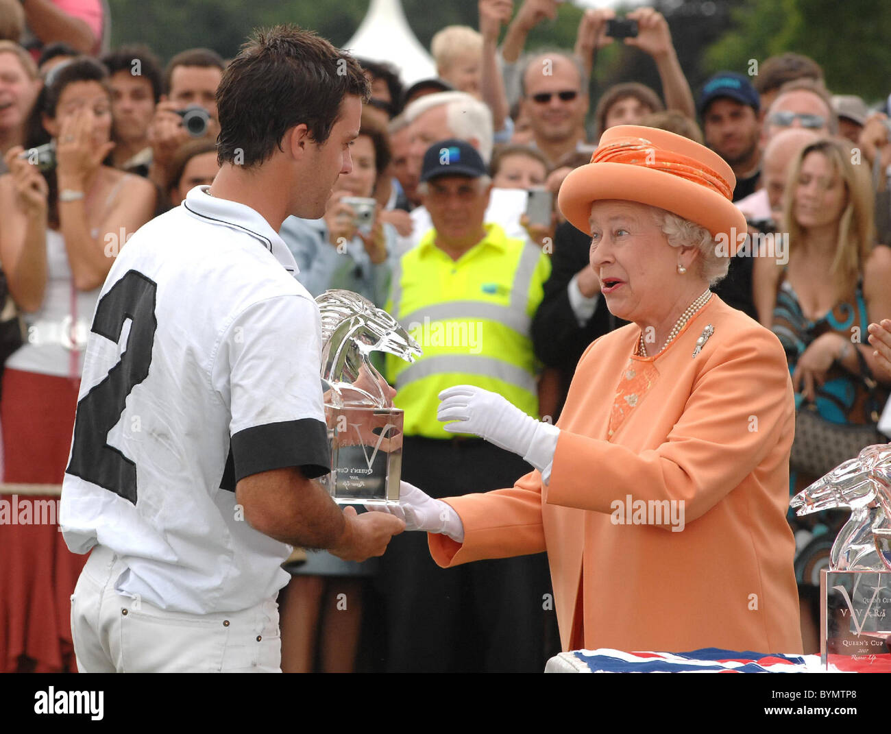 HM Queen Elizabeth II The Vivari Queen's Cup held at the Guards Polo ...