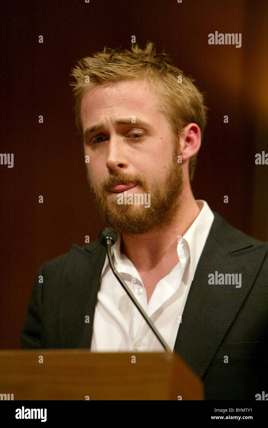 Ryan Gosling speaks at 'The Way Forward in Northern Uganda' held at The ...