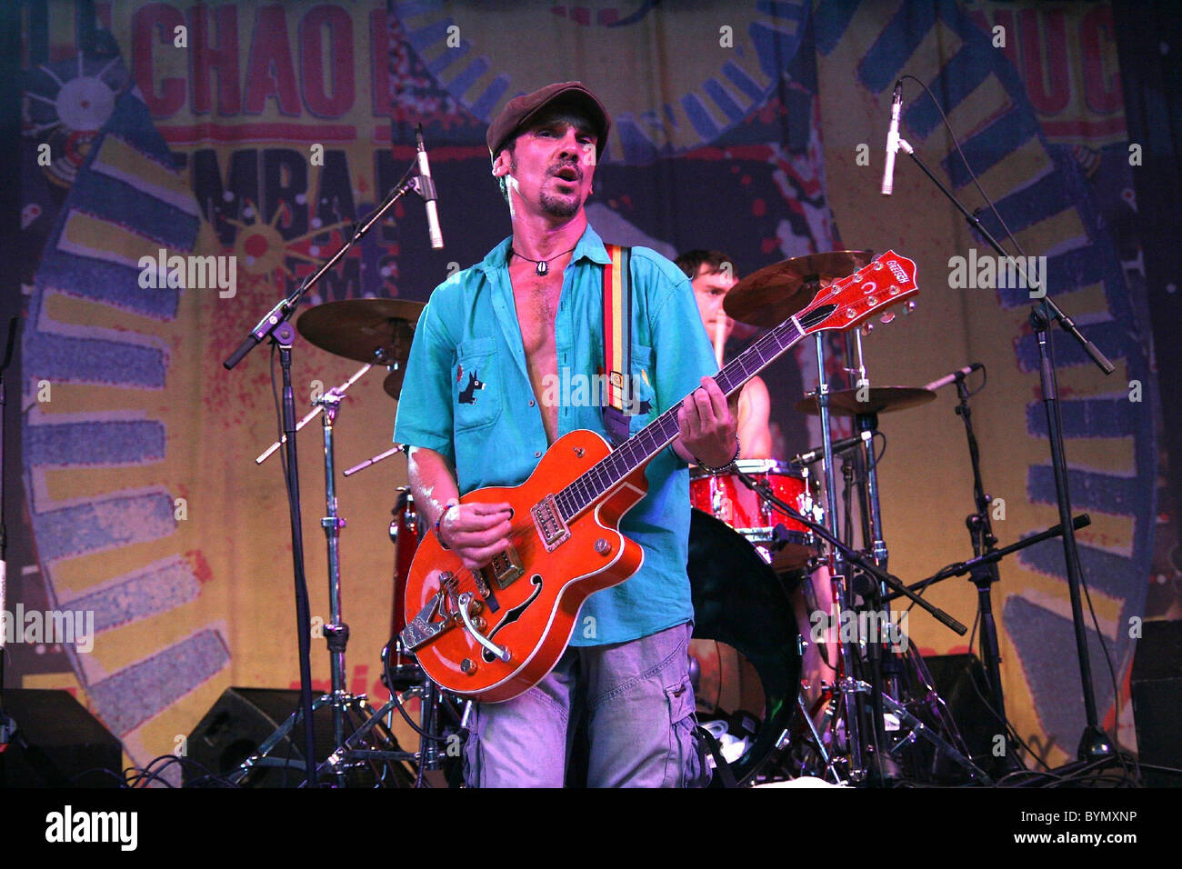 Manu Chao performing live at Stubb's Austin,Texas - 11.06.07 Stock ...