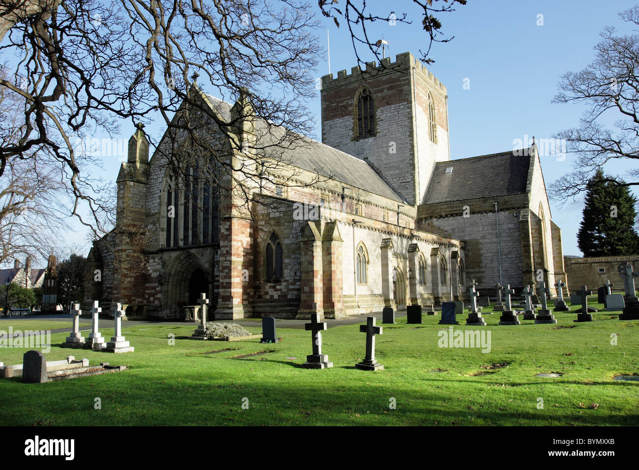 St Asaph cathedral, North Wales Stock Photo - Alamy