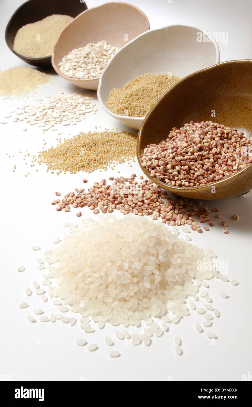 Five Different Cereals Stock Photo - Alamy