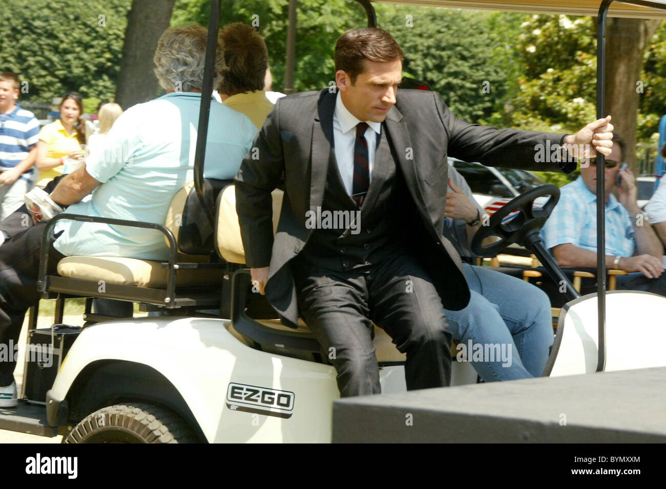 Steve Carell at the film set of his new film 'Get Smart' Washington DC ...