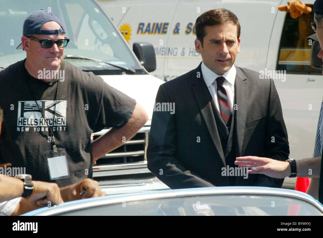 Steve Carell at the film set of his new film 'Get Smart' Washington DC ...