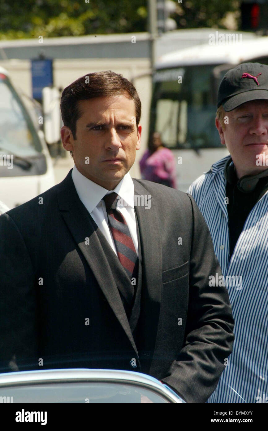 Steve Carell at the film set of his new film 'Get Smart' Washington DC ...